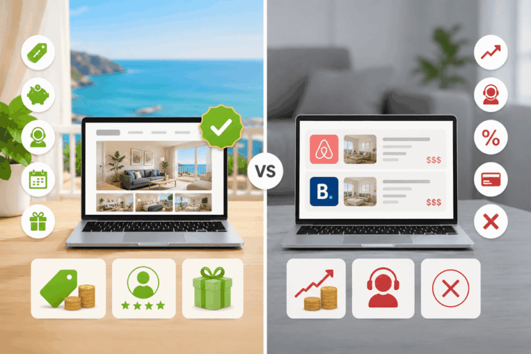 Booking/Airbnb vs. Booking directly yhrough the Vacation Apartment Website